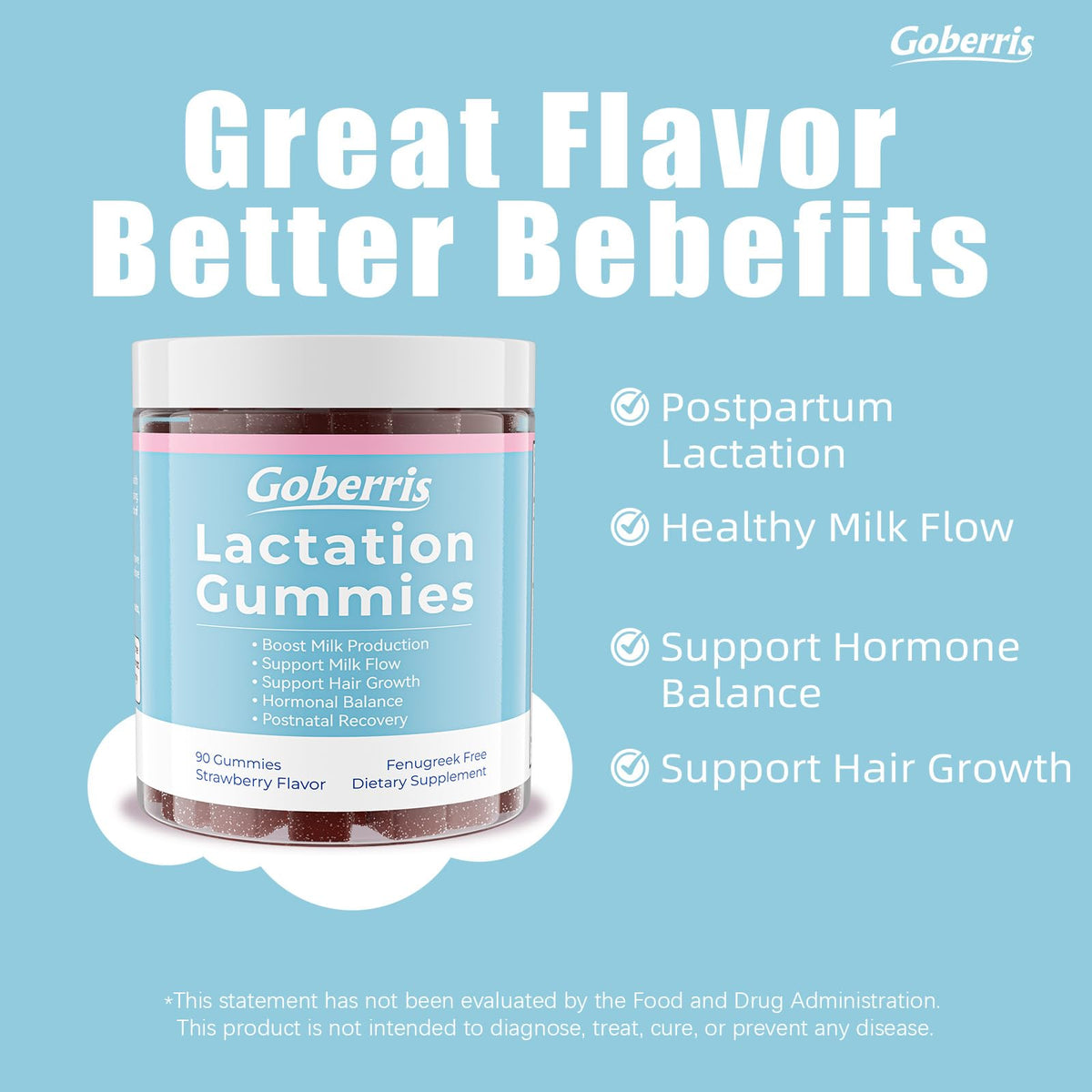 Natural lactation support gummies