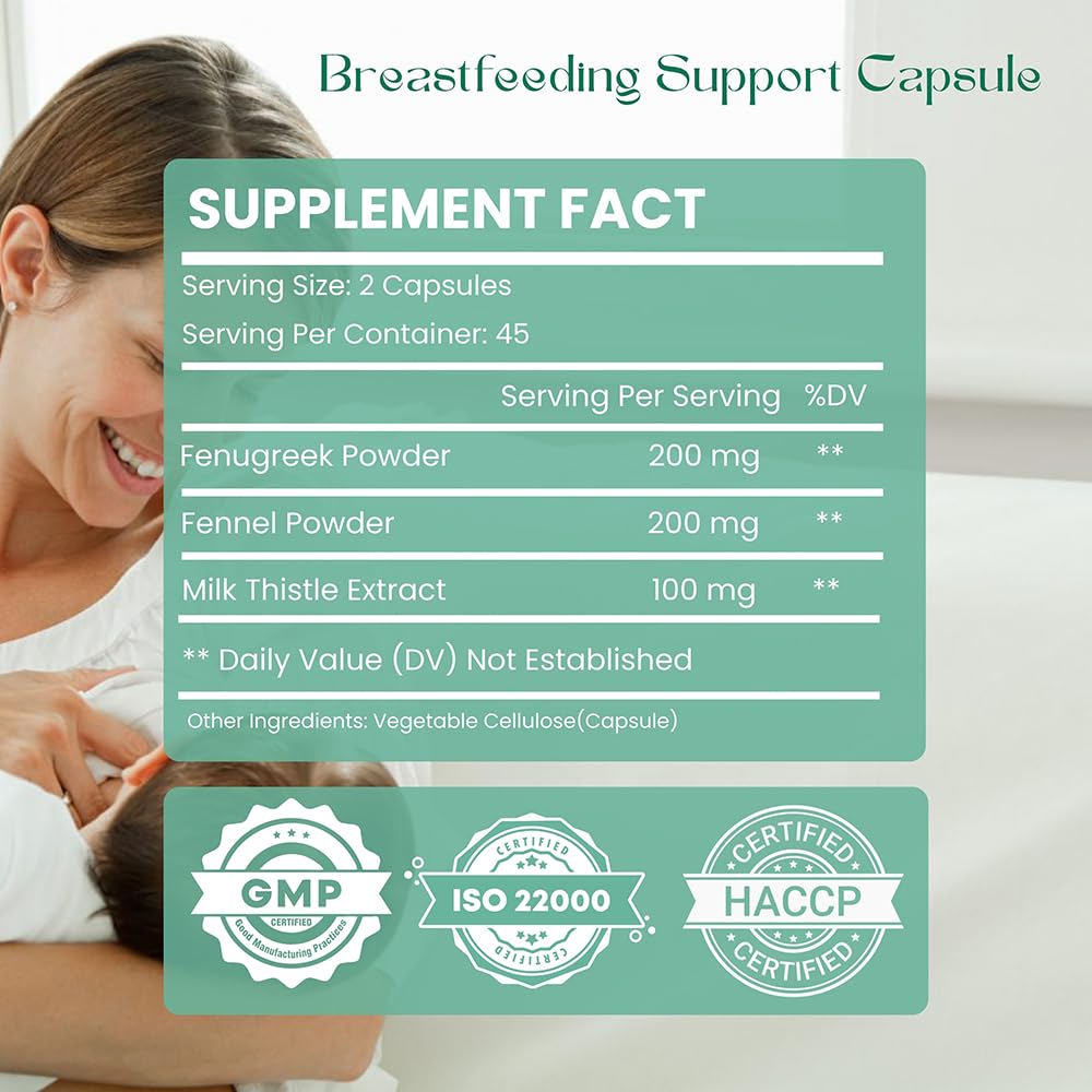 natural lactation support with fenugreek