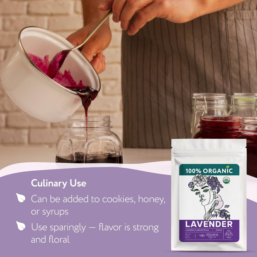 natural lavender for calming tea