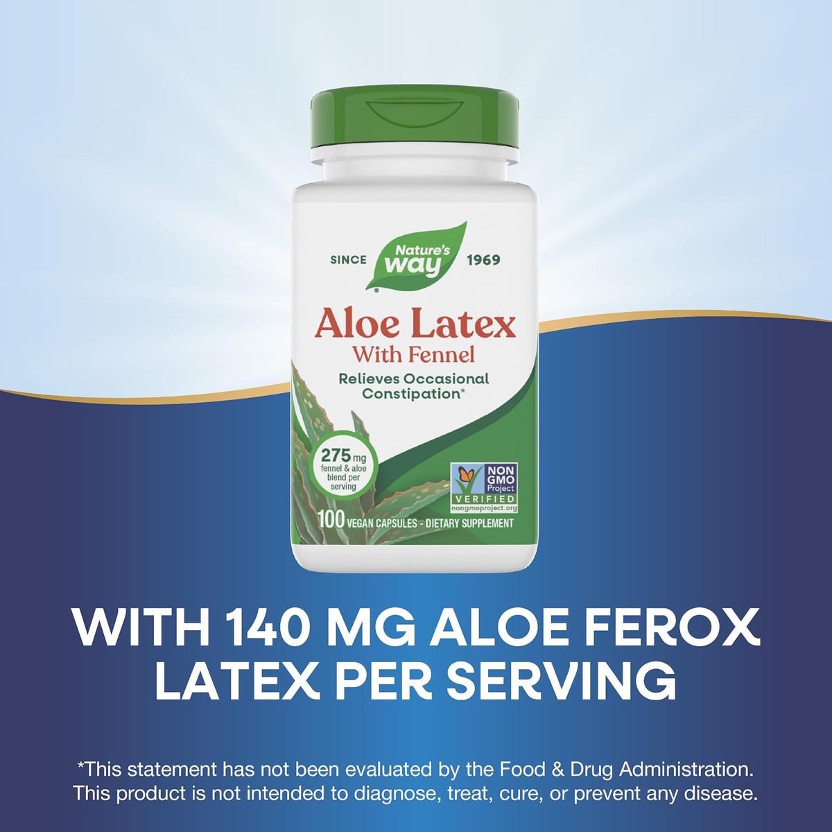 Natural laxative support with Aloe
