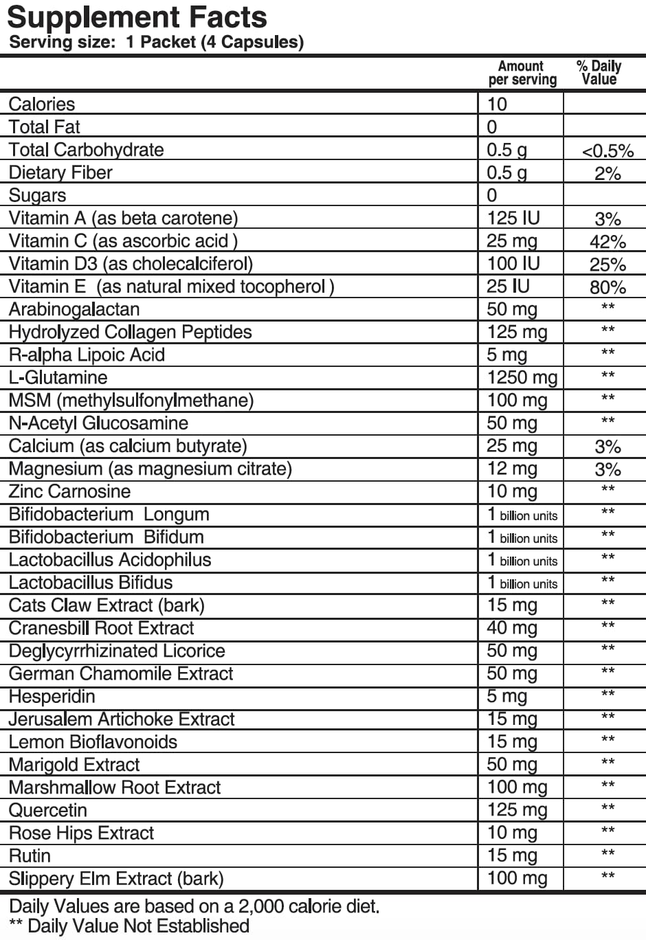 natural leaky gut support capsules