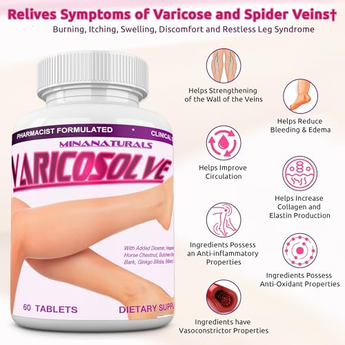 natural leg vein health supplement tablets