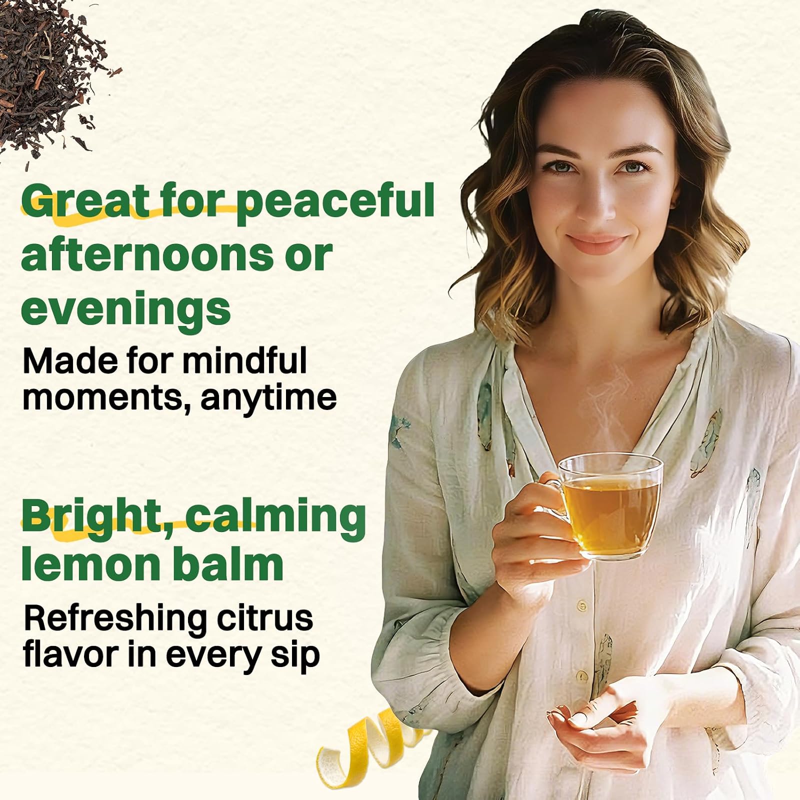 natural lemon balm detox tea