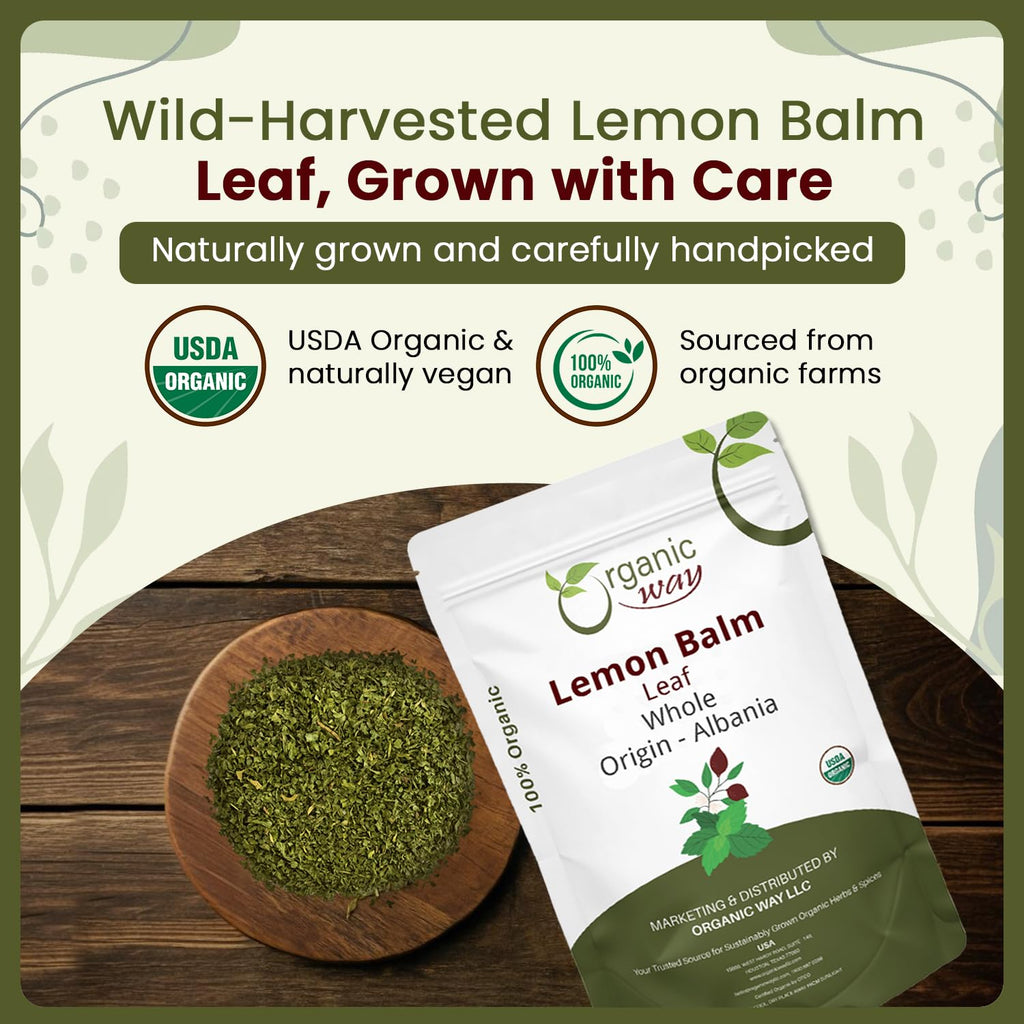 natural lemon balm leaf infusion