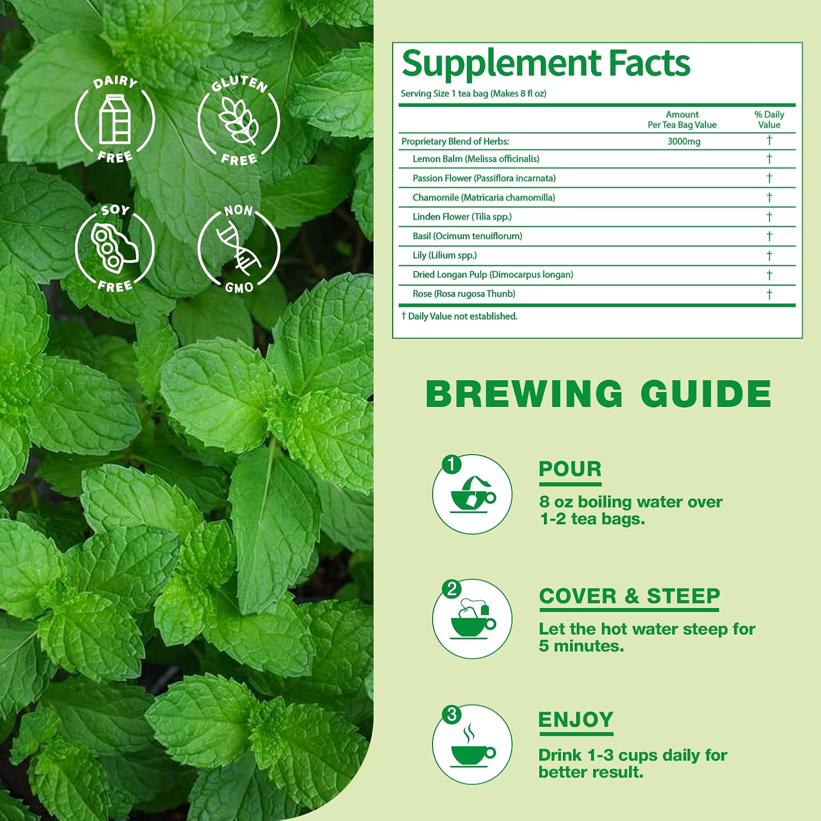 natural lemon balm tea benefits