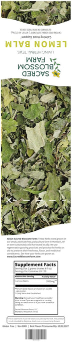 natural lemon balm tea for anxiety