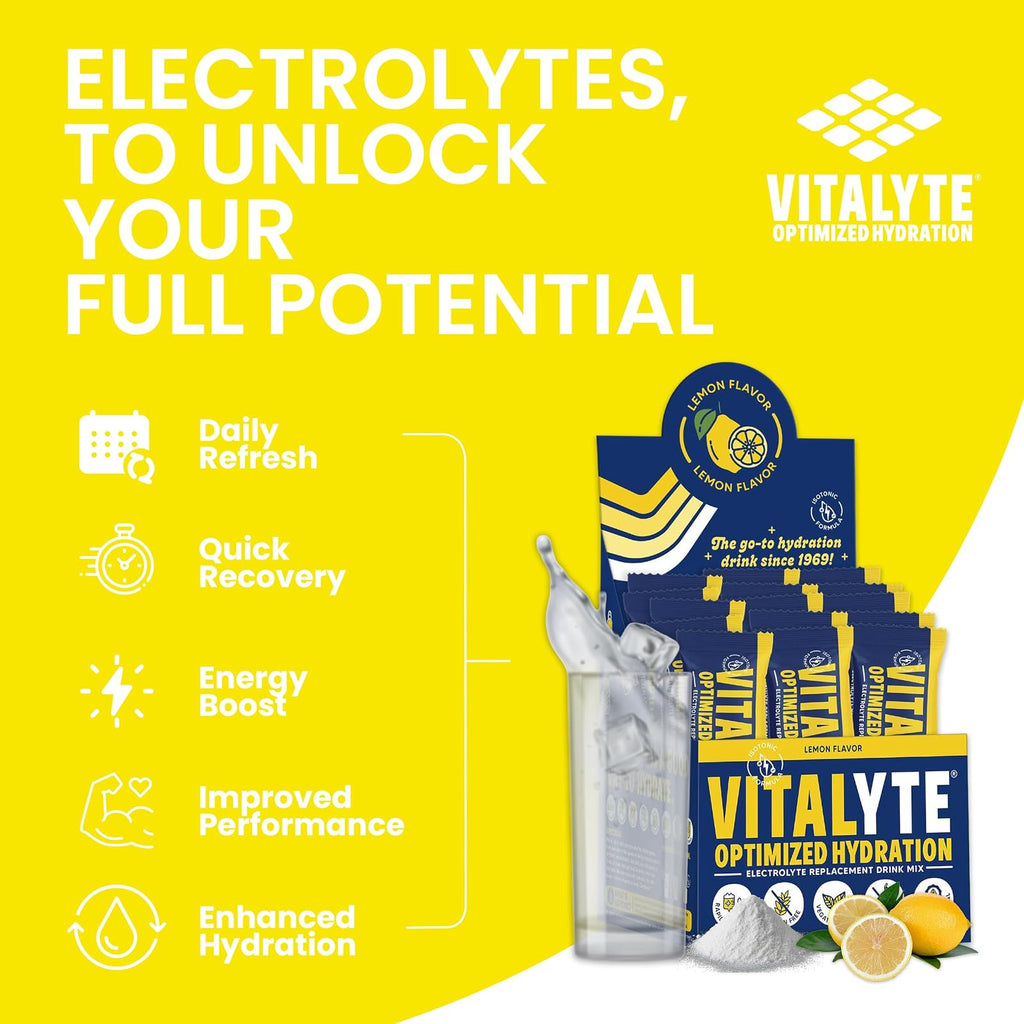 natural lemon electrolyte mix for energy
