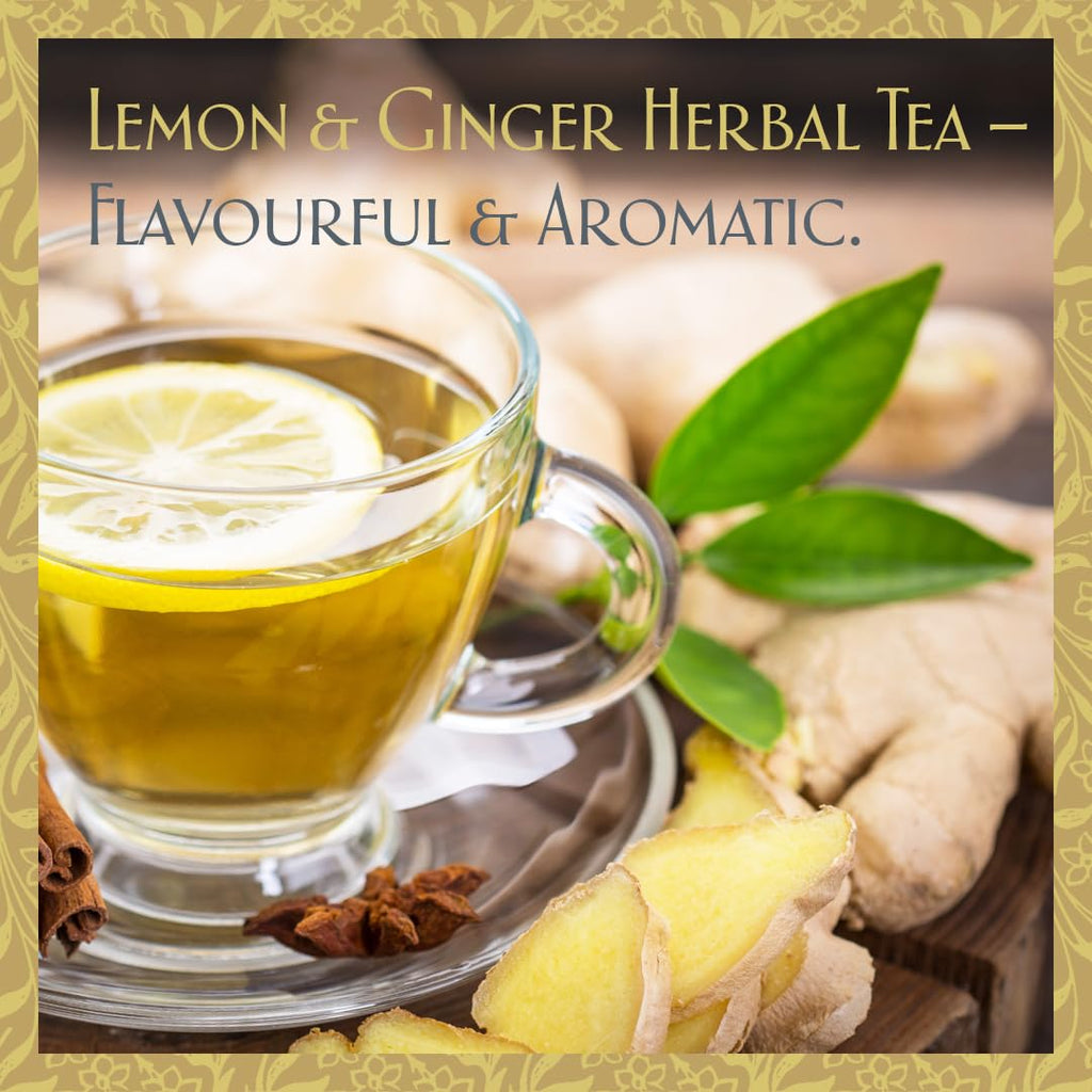 natural lemon ginger tea blend