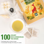 natural lemon ginger wellness tea