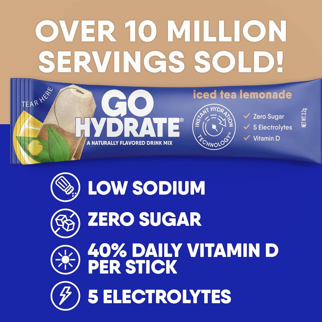 natural lemon iced tea electrolyte drink