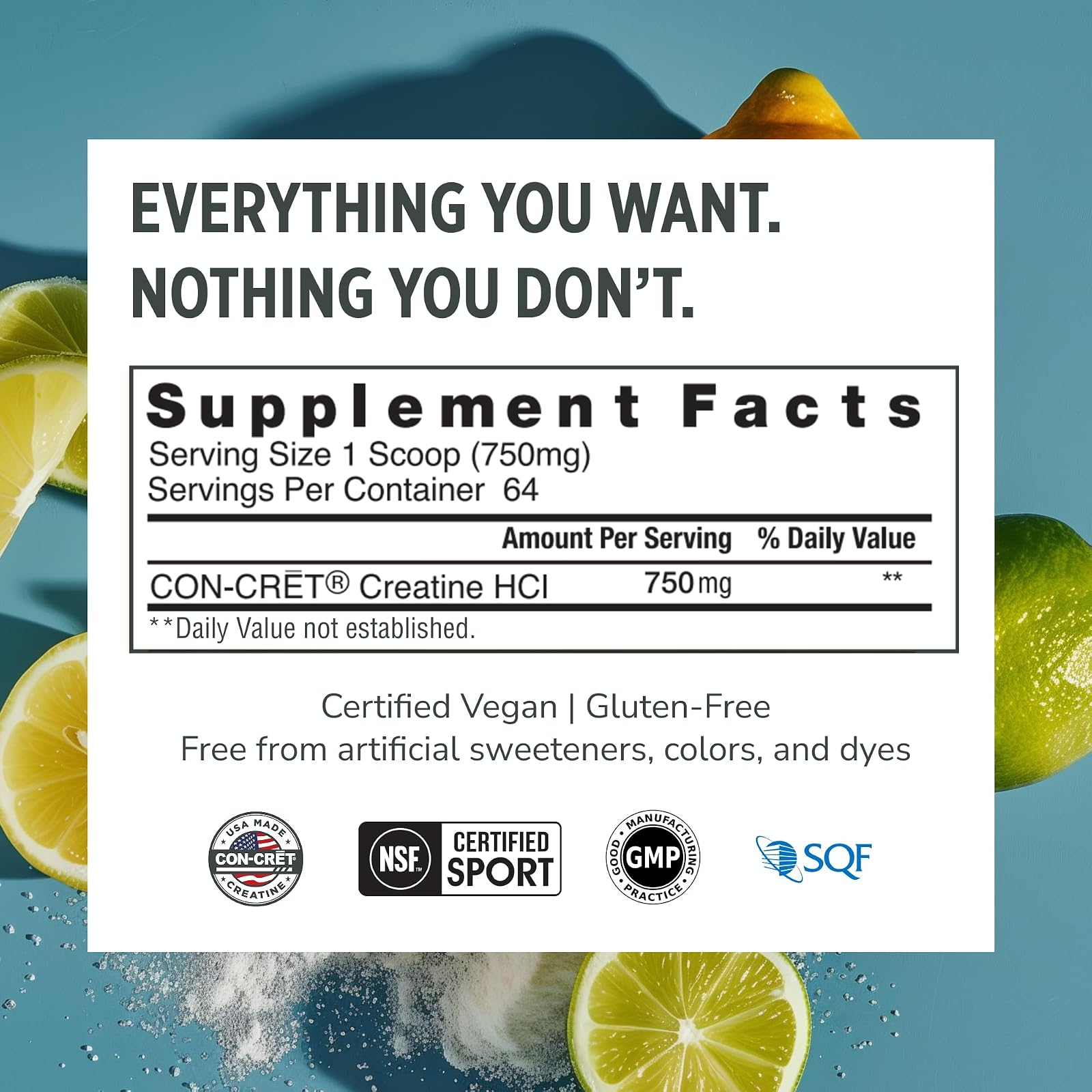 natural lemon lime creatine flavour