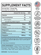natural lemon lime electrolyte drink mix