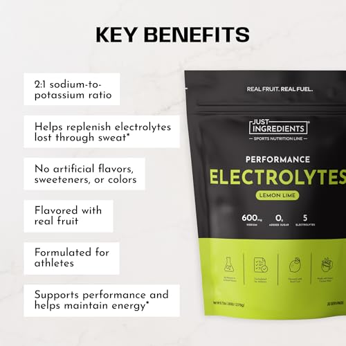natural lemon lime electrolyte drink mix