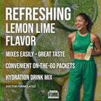 natural lemon lime flavour electrolyte drink