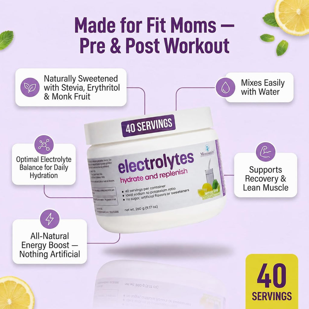 natural lemon lime flavour electrolytes