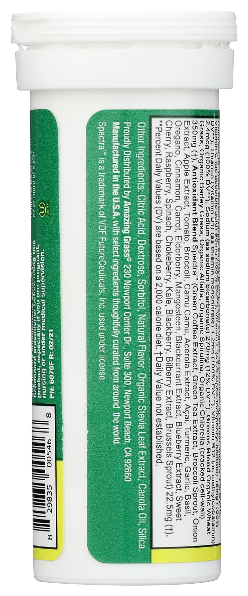 natural lemon lime superfood tablets