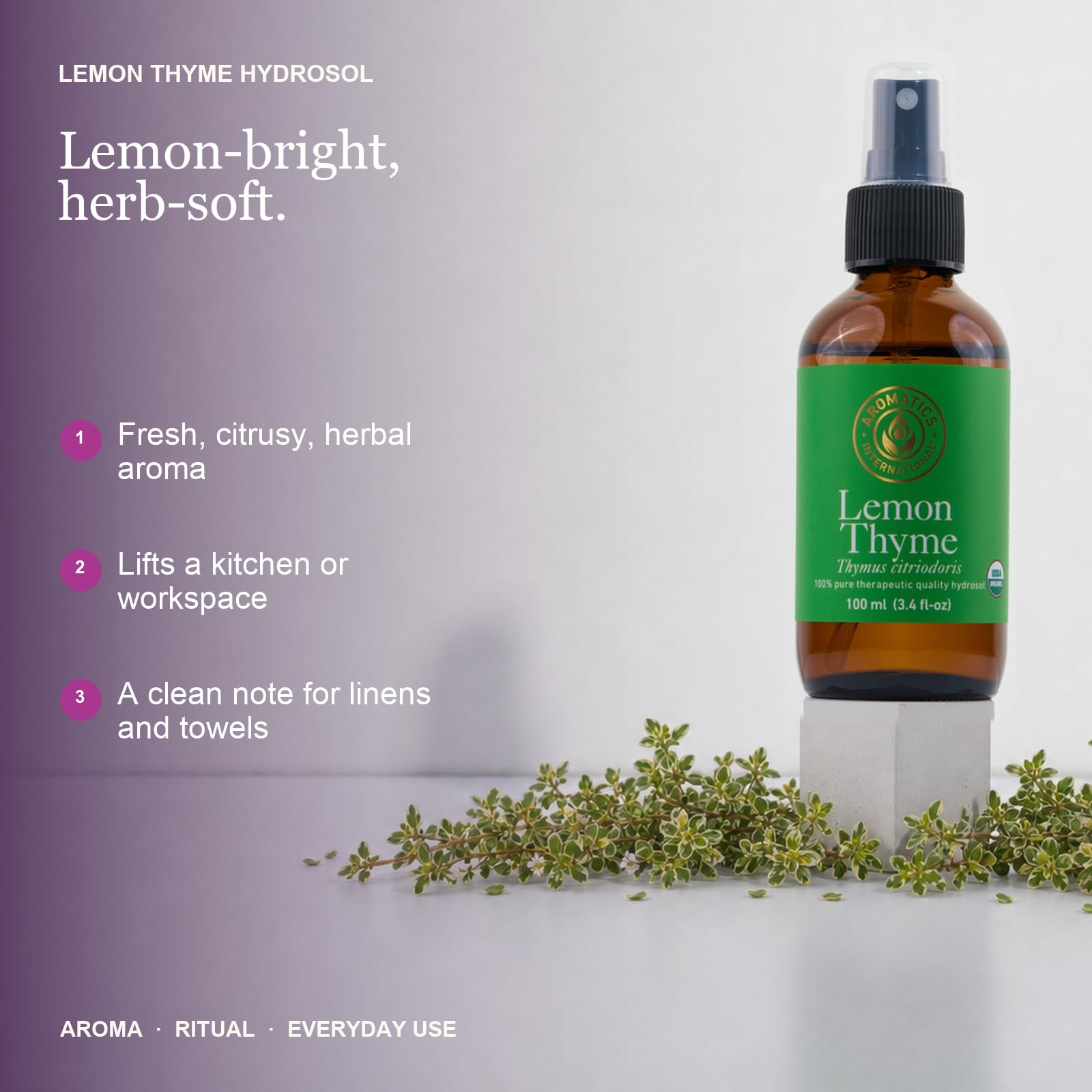 natural lemon thyme scent mist