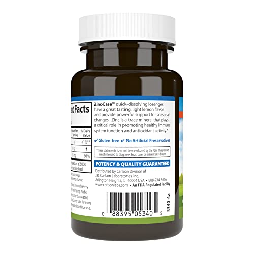 natural lemon zinc lozenges Canada