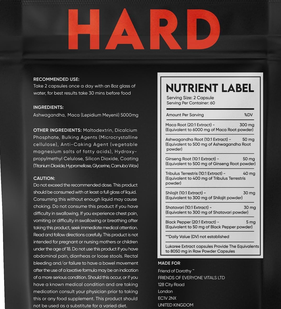 natural libido support with Black Maca