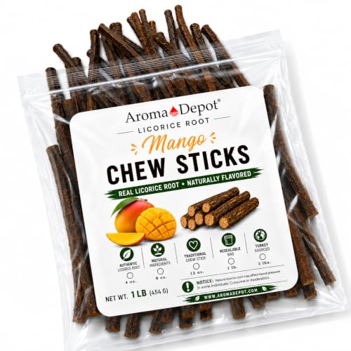 Natural licorice root chew sticks
