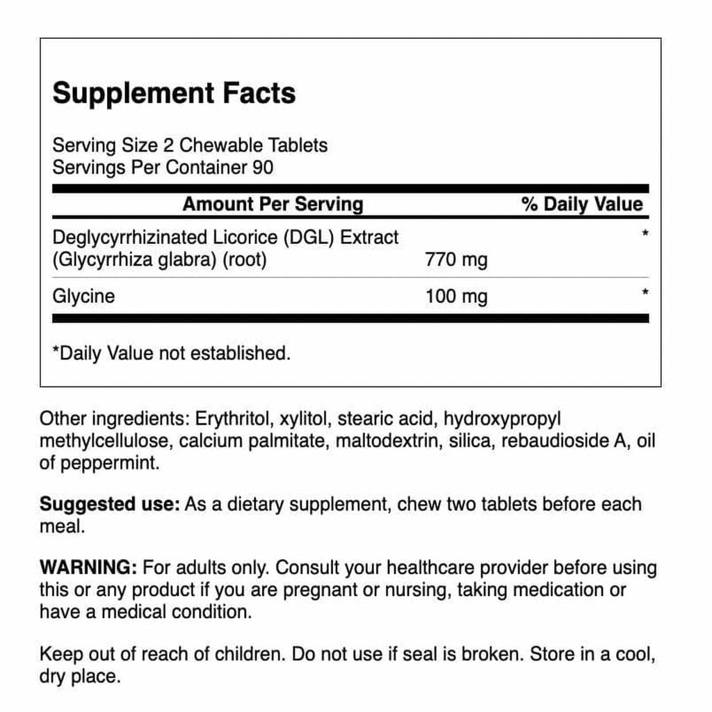 natural licorice root chewables for stomach health