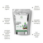 Natural licorice root for soothing throat