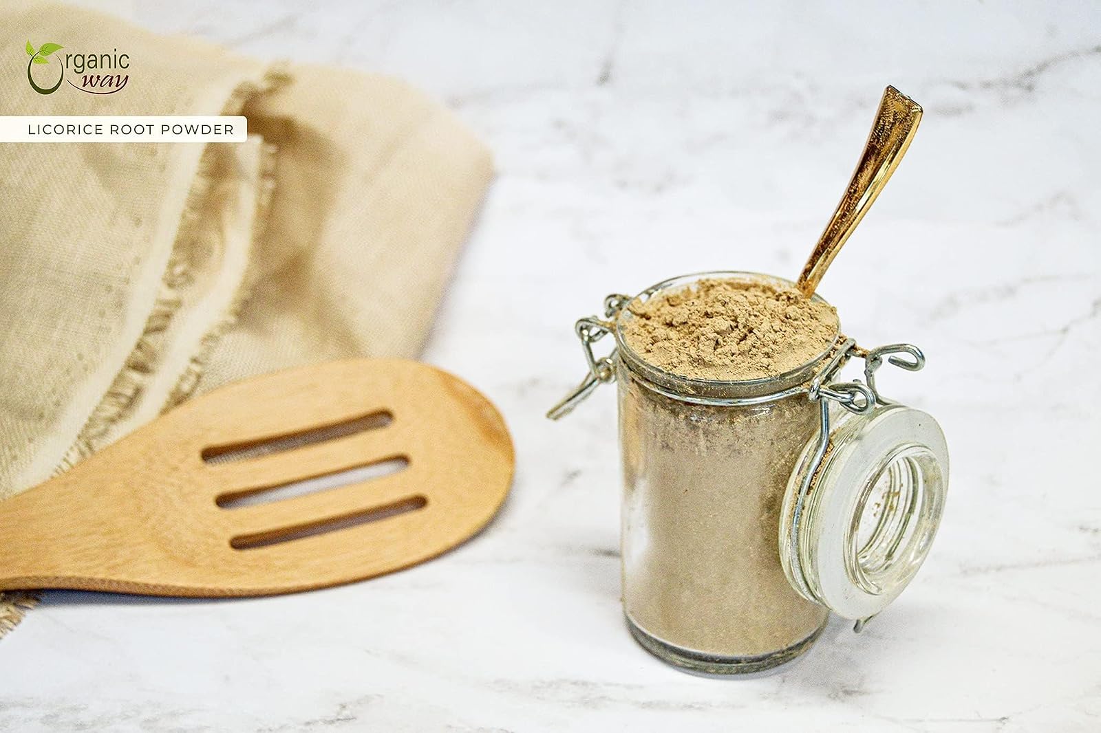Natural licorice root powder for digestion