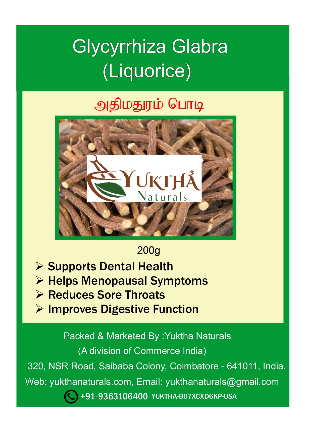 natural licorice root powder for tea