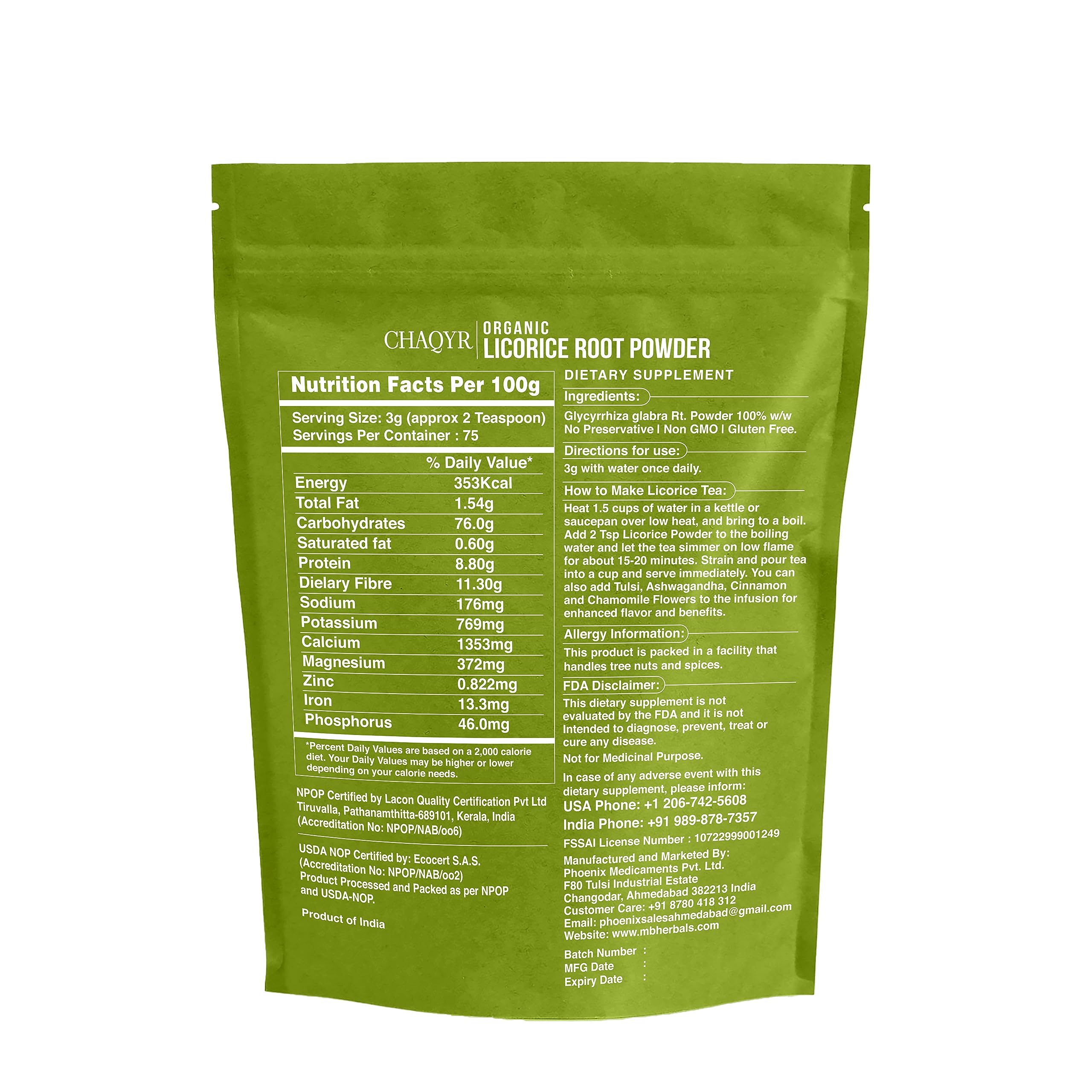 natural licorice root supplement