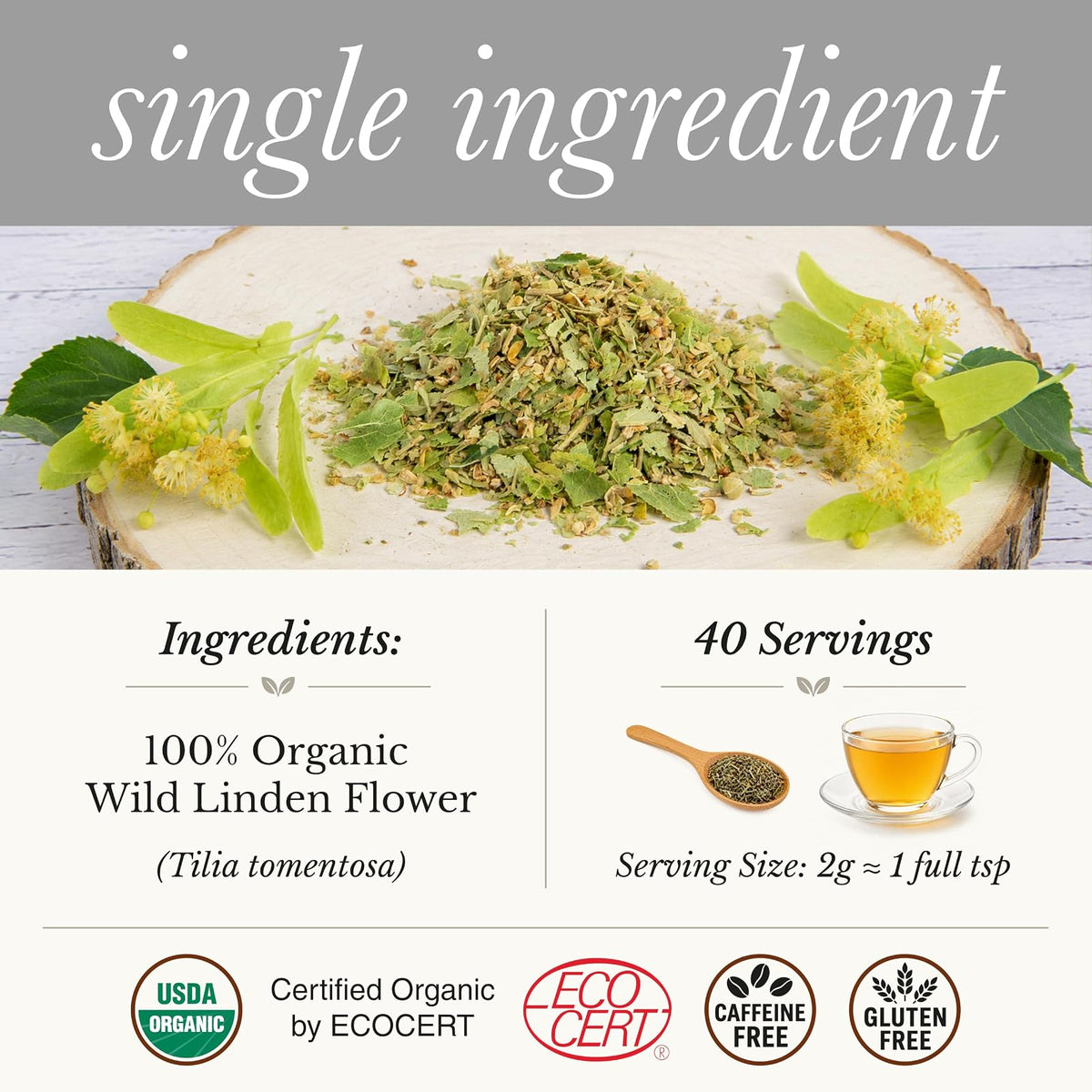 natural linden tea for better sleep