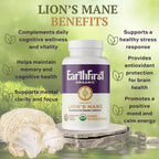 Natural Lion's Mane capsules for cognitive support