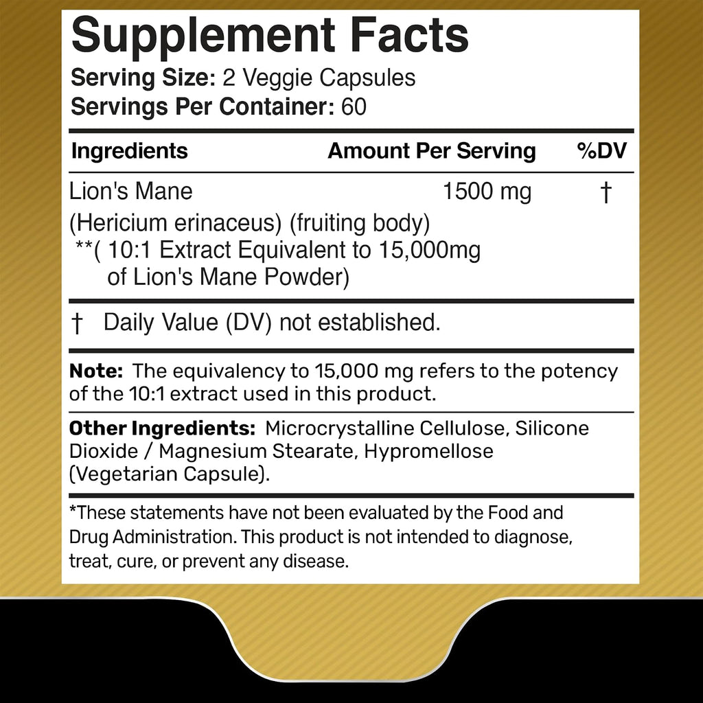 natural lion's mane for cognitive support