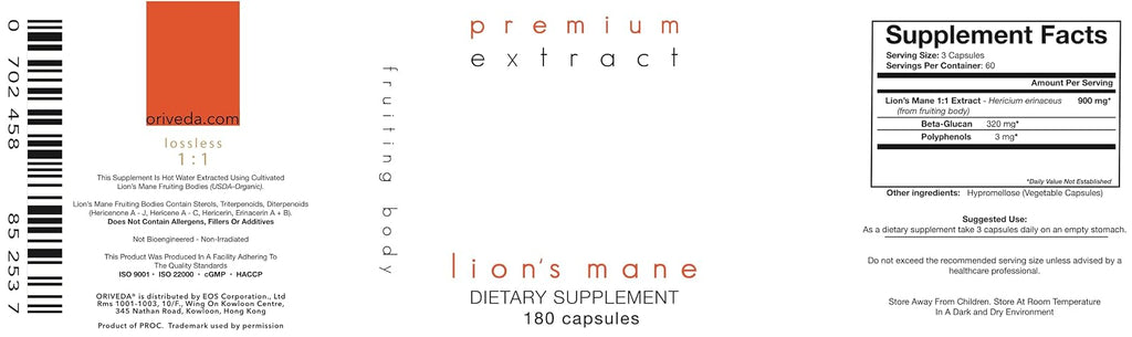 natural lion's mane for focus