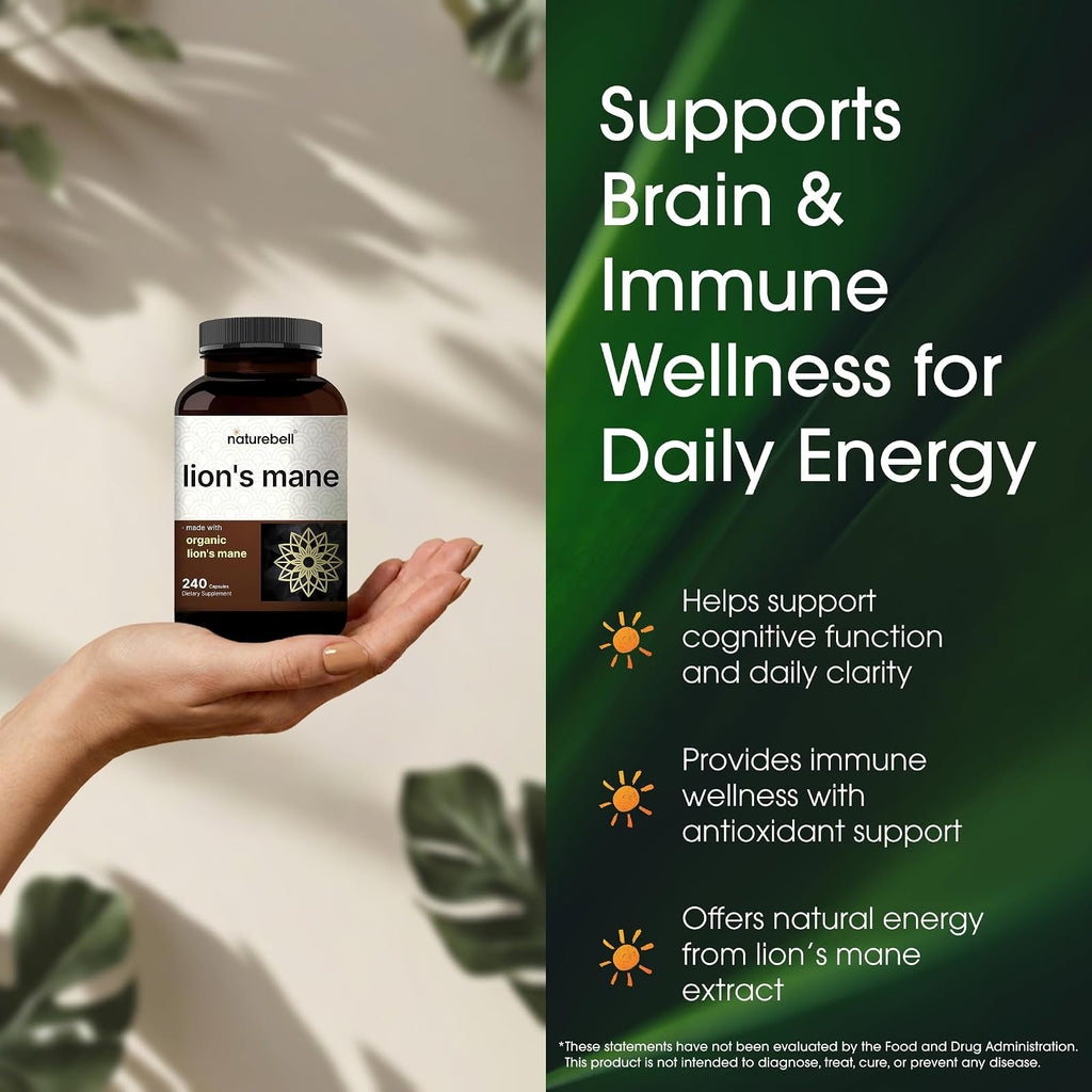 natural lion's mane for mental clarity