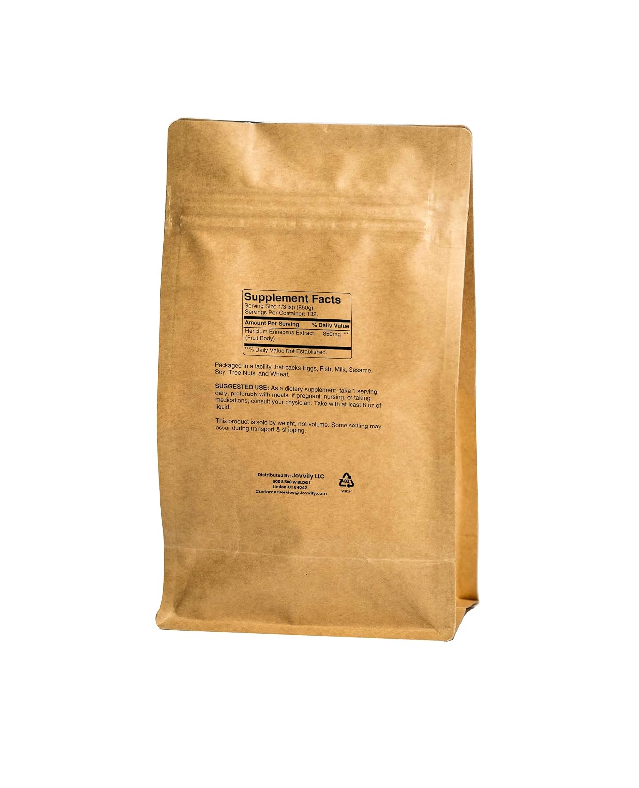 natural lion's mane mushroom supplement
