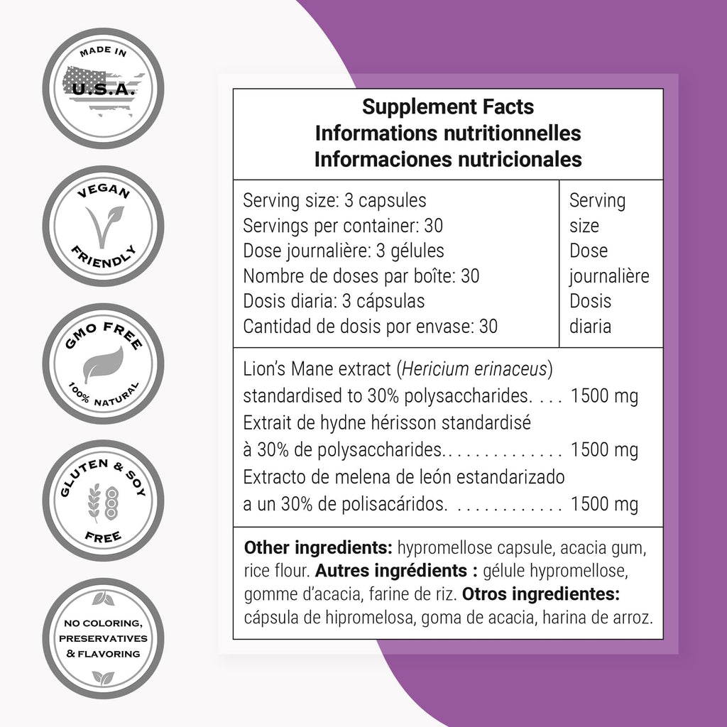 natural lion's mane supplement benefits
