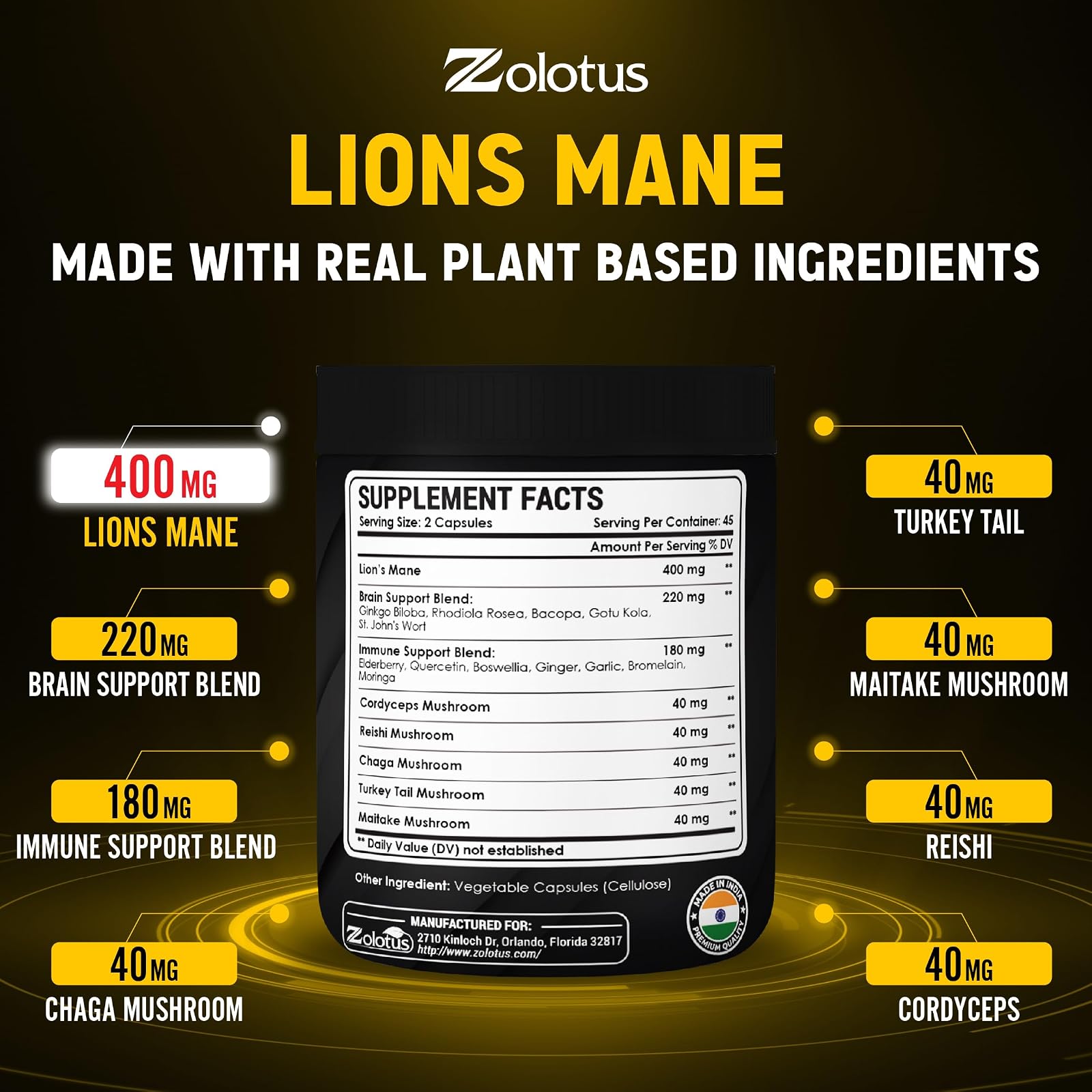 natural lion's mane supplement benefits