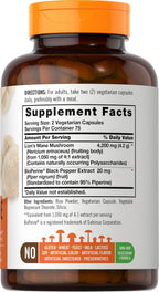 natural lion's mane supplement benefits