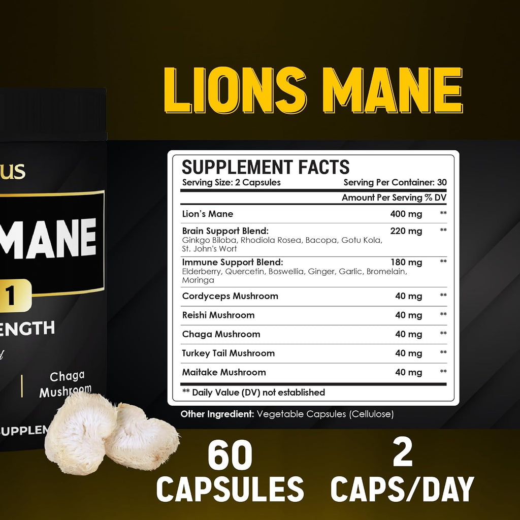 natural lion's mane supplement benefits