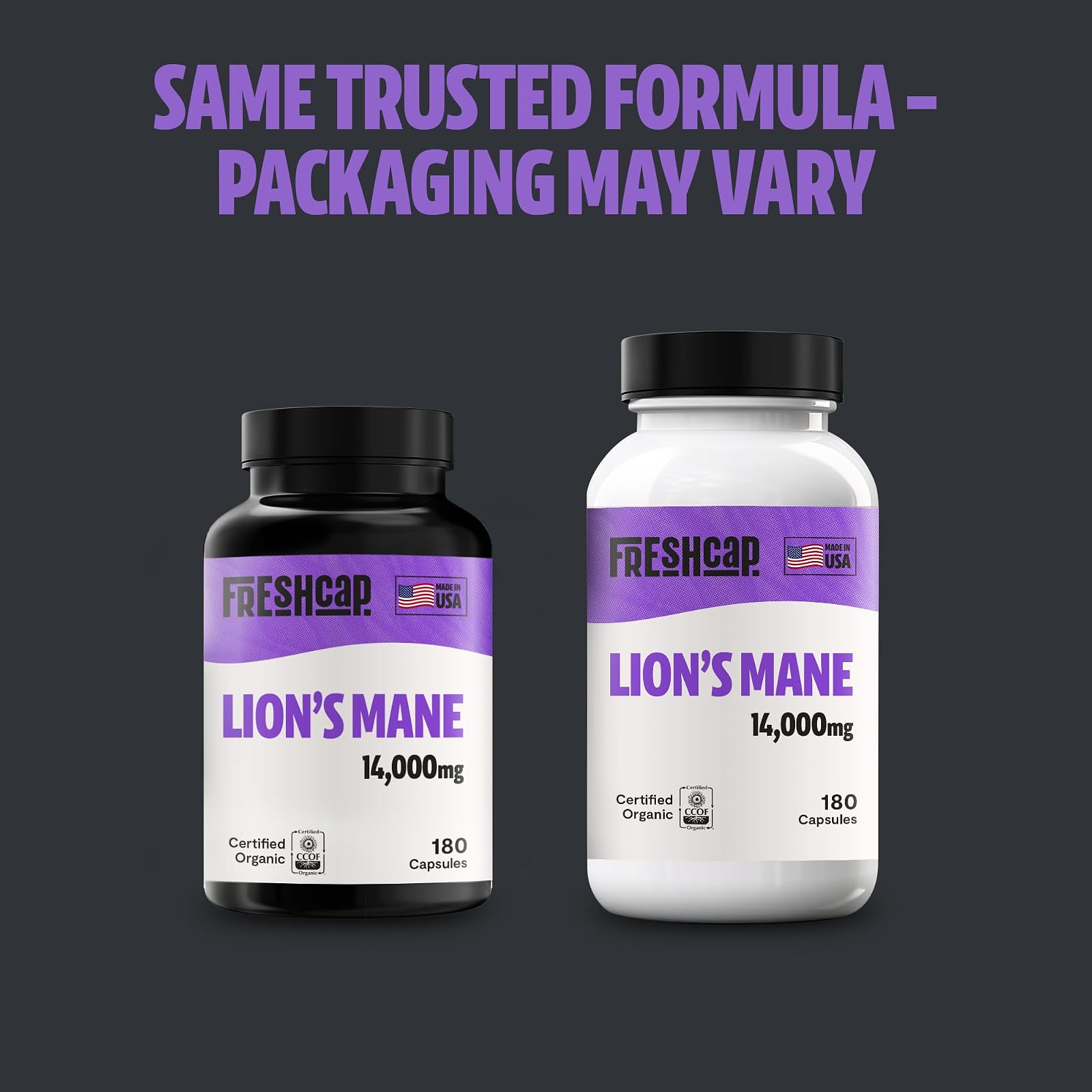 natural lion's mane supplement capsules
