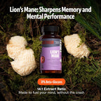 natural lion's mane supplement capsules