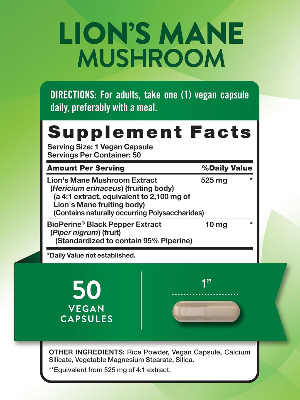 natural lion's mane supplement for wellness