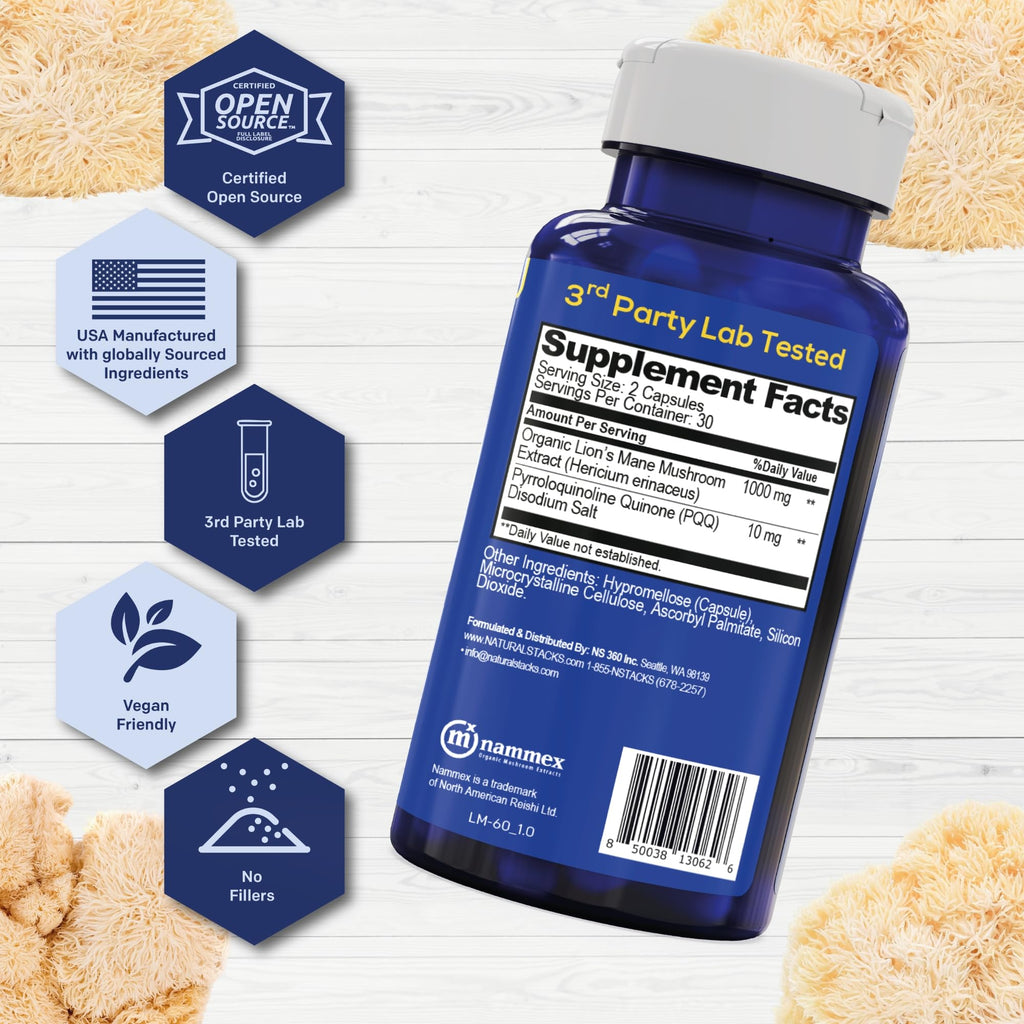 Natural Lions Mane mushrooms for mental clarity