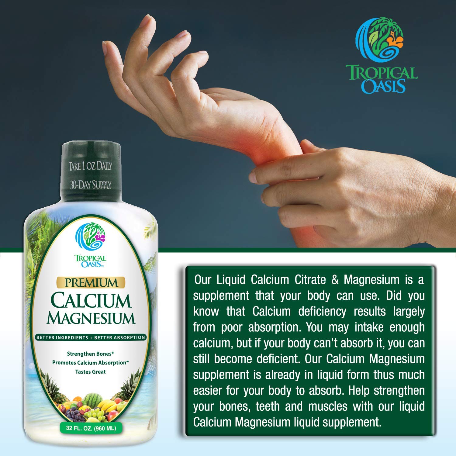 natural liquid calcium for daily intake