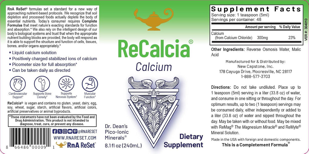natural liquid calcium for improved wellness