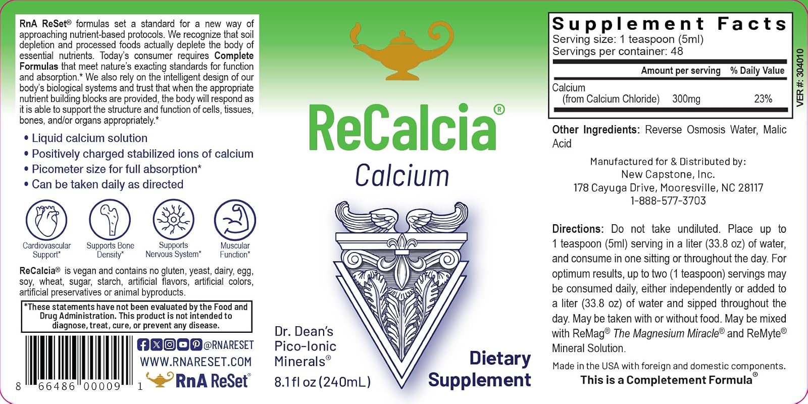 natural liquid calcium for improved wellness