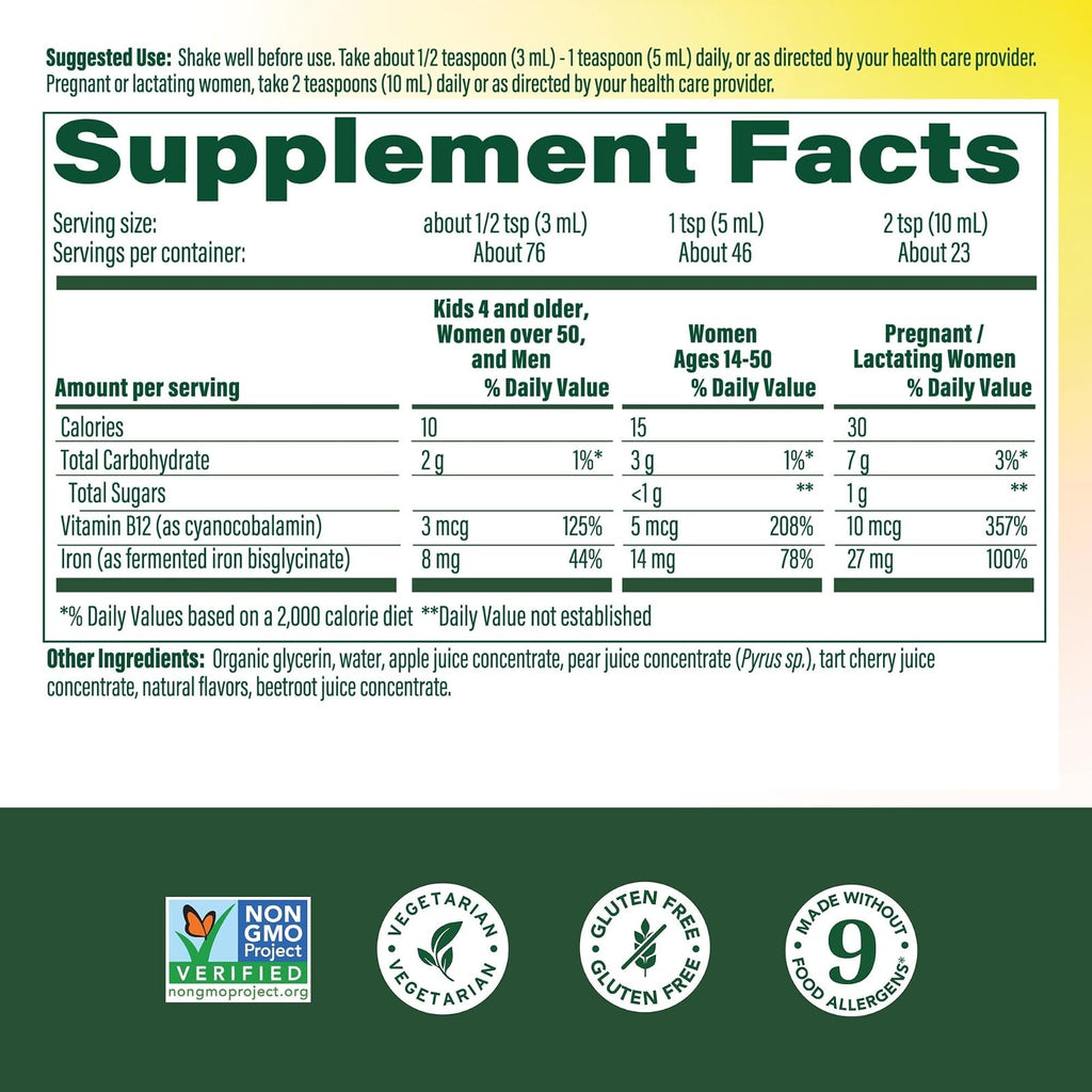 natural liquid iron for energy support