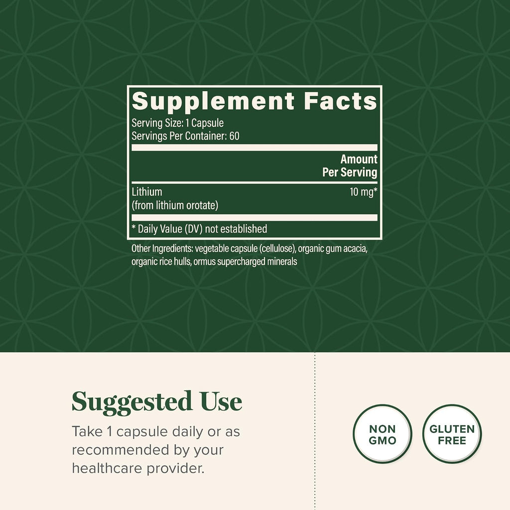 natural lithium orotate supplement