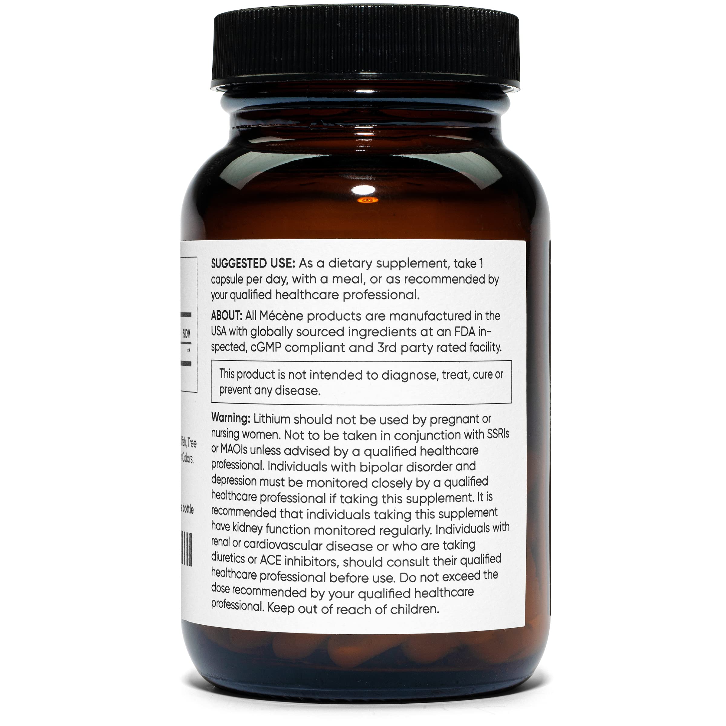 Natural lithium supplement for mood support