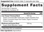 natural liver detox support capsules